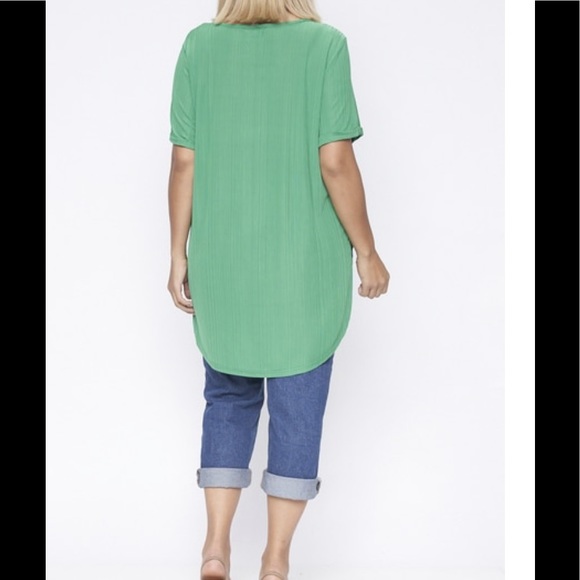 Stem Vine | Tops | Kelly Green High Low Tunic With Necklace Plus Size ...